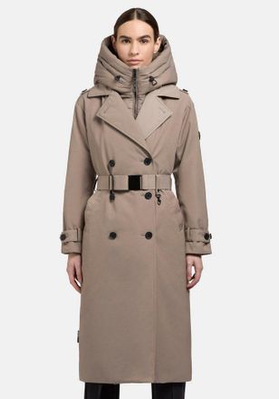 Khujo Trenchcoat Elena-YM Warmer Wintermantel mit doppelter Knopfleiste