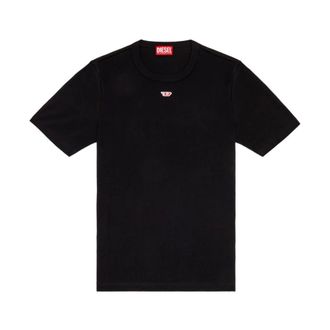Diesel Homme, Tops, Noir, Taille: S T-Shirt Ras du Cou D-Ribber-N