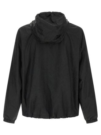 Versace Mens Black Nylon Shell Jacket Clothing