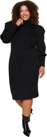 Trendyol Trendyol Womens Plus Size Dress-Black-Bodycon Kleid, XXL Gr&ouml;&szlig;en