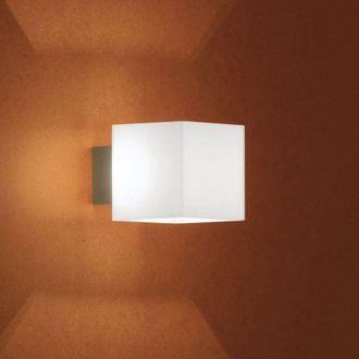 Casablanca Wandleuchte CUBE, 1x G9, IP20, opal wei&szlig;-matt