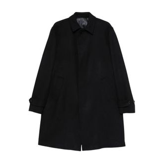 Lardini Single-Breasted Mantel - - Coats - Herren - Blau - S
