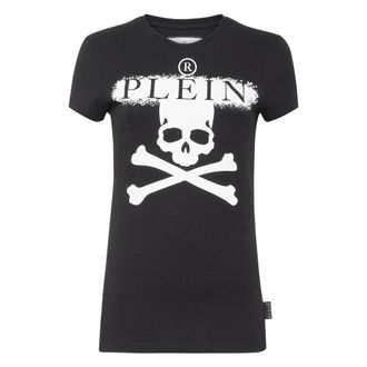 Philipp Plein T-Shirt Rundhals - - Tops - Damen - Schwarzk - L