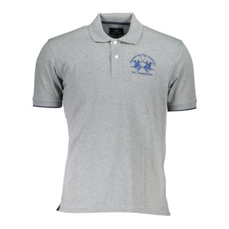 La Martina Homme, Tops, Gris, Taille: S Polo Manches Courtes