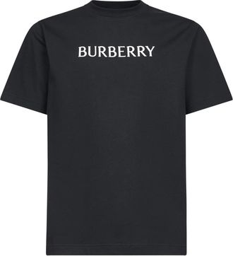 Burberry Homme, Tops, Noir, Taille: 2XS Logo T-Shirt