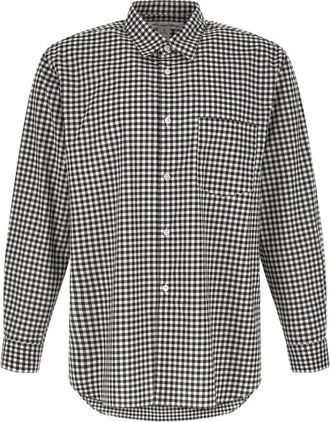 Comme Des Gar&ccedil;ons Homme, Chemises, Multicolore, Taille: M Vichy Print Cotton Poplin Shirt