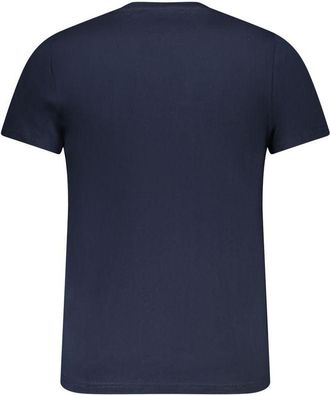 Tommy Hilfiger Logo-Print Cotton T-Shirt - Navy