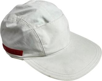 Prada unisex, Pre-owned, Blanc, Taille: ONE Size Chapeau Vintage Pre-owned