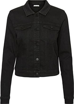 Noisy May Veste En Jean Délavée Noire Debra Femme Veste en Jean noir L