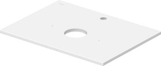 Duravit Sivida Konsole, 1 Ausschnitt mittig, 680x500mm, - Duravit