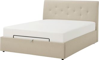 IKEA IDANÄS Bettgestell gepolstert mit Aufbew