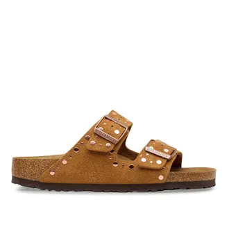Birkenstock Femme, Chaussures, Brun, Taille: 37 EU Arizona Rivet Suede Narrow Fit