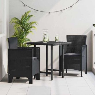 vidaXL Chaise de jardin 2 pcs Anthracite 53 x 49 x 85 cm pp Vidaxl