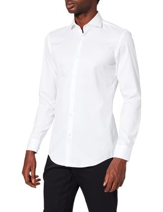 HUGO BOSS Herren C-jenno Freizeithemd, Open White199, 41 EU