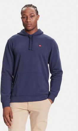 Wrangler Sweatshirt Sign Off 112350542 Dunkelblau Regular Fit