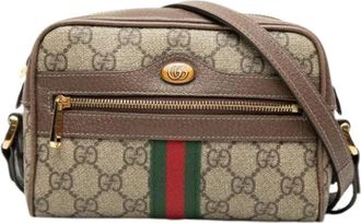 Gucci Pre-owned Toile sacs-gucci - Femme - Pre-owned - Brun - Taille: ONE Size