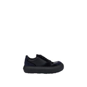 Moschino unisex, Chaussures, Noir, Taille: 44 EU Baskets en daim et cuir de veau