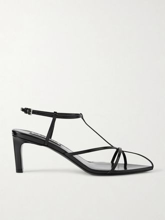 Jil Sander Sandales En Cuir - Noir