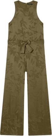 A|X Armani Exchange Femme, Combinaisons et Ensembles, Vert, Taille: 38 FR Combinaison Jacquard avec Ceinture