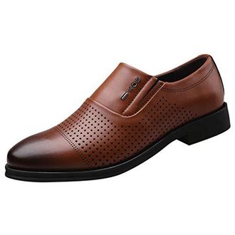Generic Chaussures habill&eacute;es pour homme confortables et formelles - Chaussures derbys &agrave; bout pointu - Chaussures de mariage respirantes - Mocassins habill&eacute;s c