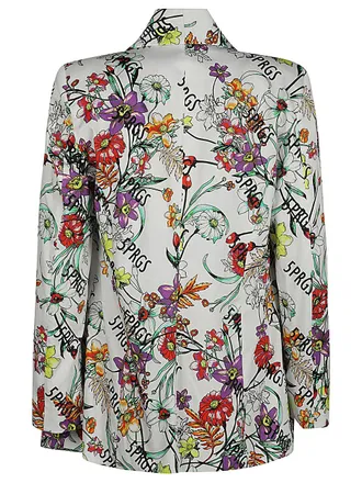 5 Progress Floral-Print Blazer - Cream