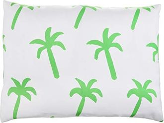 Bonamaison Le Jardin du Lin Kissenbezug Zierkissenbezug Petrol Grün-Weiß Kissenbezug, Für Bett, Auto, Sofa, Haus, Wohnzimmer, Schlafzimmer, Dekoration, 45x60 Cm 