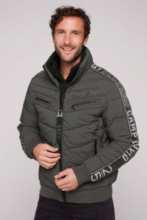 Camp David Winterjacke mit Rippb&uuml;ndchen im &Auml;rmel