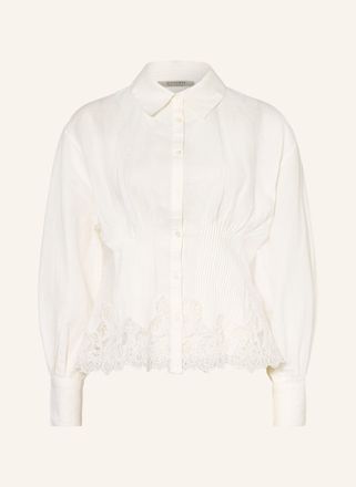 AllSaints Allsaints Hemdbluse Carol Mit Spitze weiss