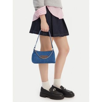 Tommy Jeans Handtasche Tommy Jeans Tjw Cool Denim Shoulder Bag AW0AW18575 Blau