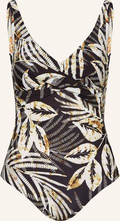 Charmline Charmline Shape-Badeanzug Seductive Leaves schwarz