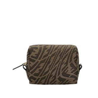 Fendi Pre-owned Canvas Pouch - - Pre-owned - Damen - Braun - ONE SIZE