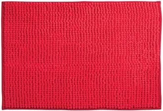 MSV Badteppich Badvorleger Duschvorleger Chenille Hochflor Badematte 40x60 cm - Rot