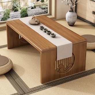 Generic WWERTYY Table Basse Japonaise Pliable, Table Basse en Bois, Table Basse Moderne en Tatami, Grande Taille, Table Basse Japonaise pour Salon, Tatami, Bu