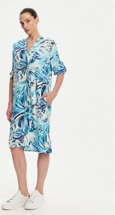 Olsen Hemdkleid 13002008 Blau Regular Fit