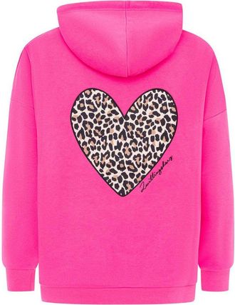 Zwillingsherz Kapuzensweatshirt Oversized Hoody Leo Herz