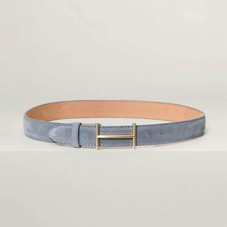 Reptiles House Horus Schnalle und 40 mm Wildledergürtel - Grau