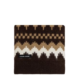 Canada Goose &Eacute;charpe Fair Isle - unisex - Accessoires - Brun - Taille: ONE Size