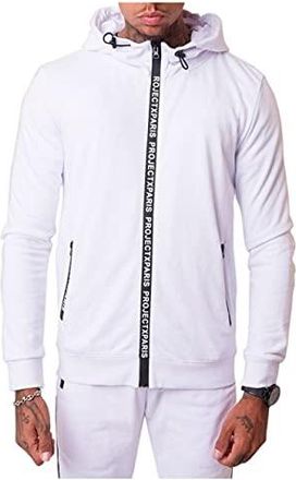 Project X Paris Veste à Capuche Basic Zip Logo Blanc XL