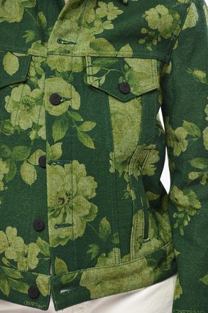 Off-white Floral Denim Jacket Off-White