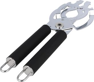 EuroHome Dosenöffner manuell aus Edelstahl mit Kunststoffgriff - Dosenöffner 26 x 8,3 cm - Deckelöffner Rostfrei - Küchenhelfer Haushaltshelfer Küche - Schraub