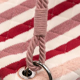 Chanel Hobo Bags - Jumbo Stripe Jersey Felt and Rope Flap - Gr. unisize - in Gold - f&uuml;r Damen