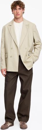 Arket Zweireihiger Blazer -Beige
