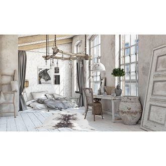 Andiamo home24 Kunstfell Amarillo Wei&szlig; 125 x 155cm Webstoff