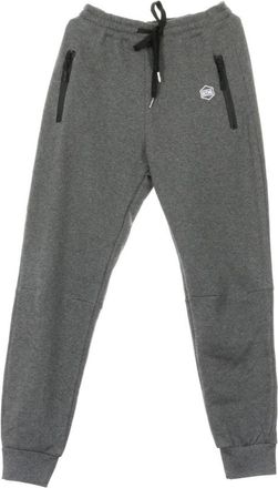 Dolly Noire Dunkelgraue Melange Sweatpants Tracksuit - - Trousers - Herren - Grau - XL