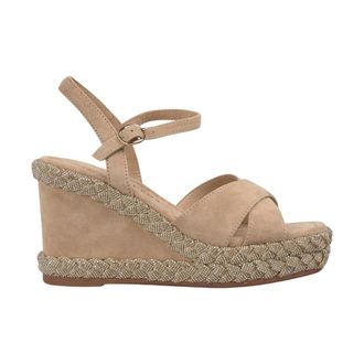 Alma En Pena Geflochtener Keilabsatz mit Perlen - - Shoes - Damen - Beige - 39 EU