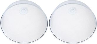 DOITOOL Lebensmittel Fliegenhaube Essen Fliegennetz Eisen Fliegenglocke 2 Stücke 35cm Mesh Rund Abdeckhaube für Brot Obst Gemüse Speise Käse Kuchen Abdeckung 