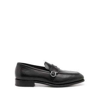 Ferragamo Leder Penny Loafer - - Shoes - Herren - Schwarzk - 43 EU