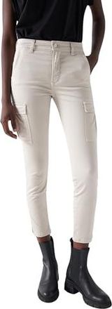 Salsa Jeans Cargo Faith Push in pour femme, 010 Light Pearl, 32W / 28L