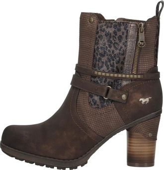 Mustang Femme, Chaussures, Brun, Taille: 41 EU Enkellaarsjes Hak