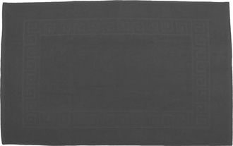 Julie Julsen Badvorleger 70 x 120 cm Premium Qualität 900 gm2 in aktuellen Farben und 4 Größen aus Baumwolle Badematte Badteppich Duschvorleger Design Spirale Anth